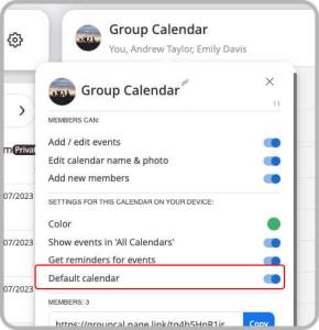 Guide - The Default Calendar in GroupCal
