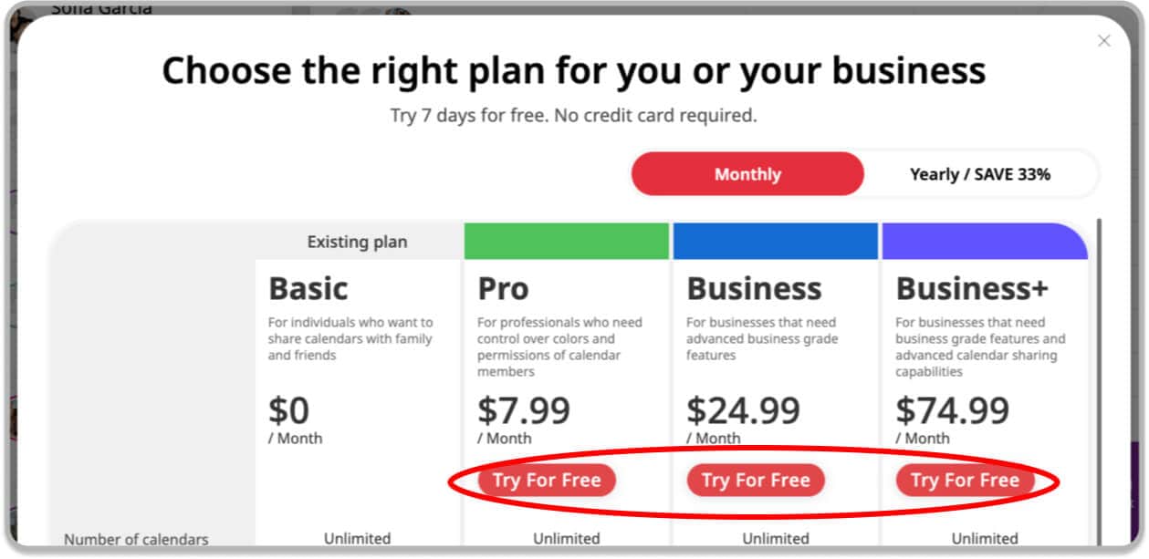 Guide: GroupCal Paid Plans and Subscriptions